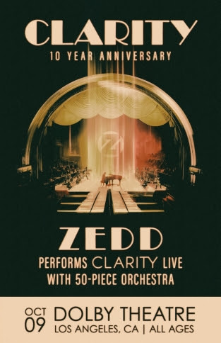 ZEDD ANNOUNCES ONE NIGHT ONLY LIVE PERFORMANCE OF ENTIRE CLARITY ALBUM ...