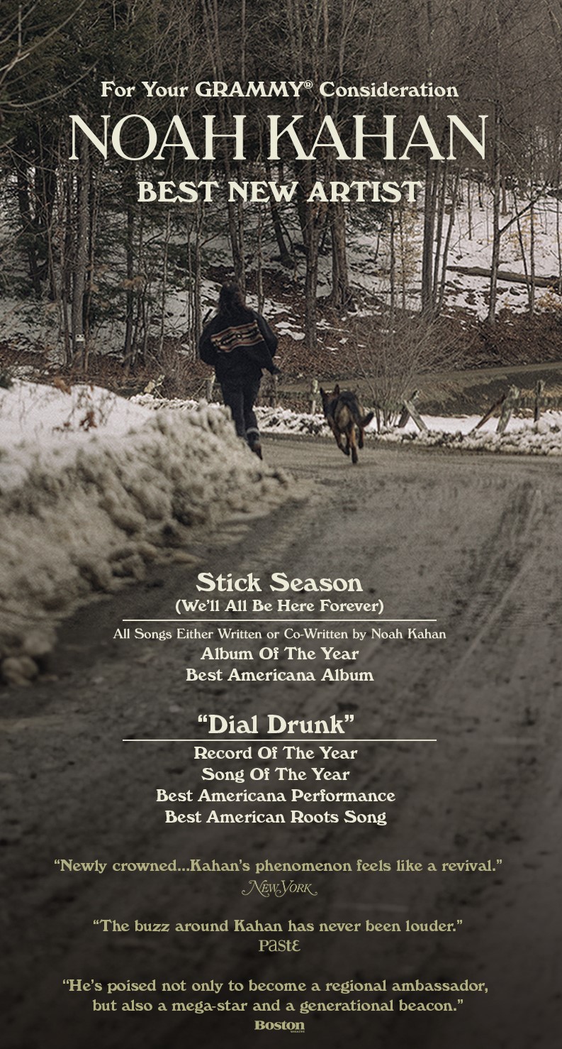 NOAH KAHAN’S STICK SEASON RISES UP TO TOP 10 ON BILLBOARD 200 CHART ONE ...